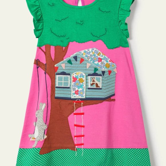 Mini Boden | Dresses | Nwot Mini Boden Lift The Flap Jersey Dress ...